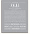Rylee Personalized Name Meaning Art Prints – Name Stories