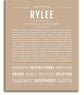 Rylee (male) | Name Art Print – Name Stories