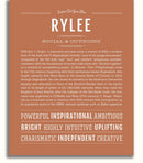 Rylee (male) | Name Art Print – Name Stories