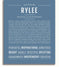 Rylee (male) | Name Art Print – Name Stories