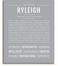 Ryleigh | Name Art Print – Name Stories