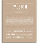 Ryleigh | Name Art Print – Name Stories