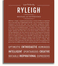 Ryleigh | Name Art Print – Name Stories
