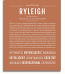 Ryleigh | Name Art Print – Name Stories