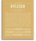 Ryleigh | Name Art Print – Name Stories