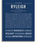 Ryleigh | Name Art Print – Name Stories