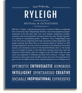 Ryleigh | Name Art Print – Name Stories