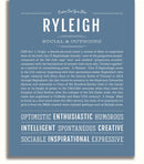 Ryleigh | Name Art Print – Name Stories