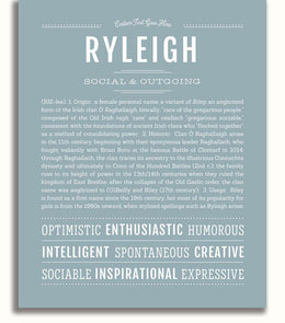 Ryleigh | Name Art Print – Name Stories