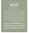 Ryley Personalized Name Meaning Art Prints – Name Stories