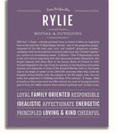 Rylie | Name Art Print – Name Stories