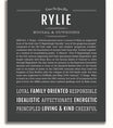 Rylie | Name Art Print – Name Stories