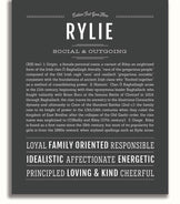 Rylie | Name Art Print – Name Stories