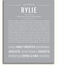 Rylie | Name Art Print – Name Stories