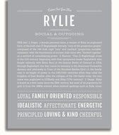 Rylie | Name Art Print – Name Stories