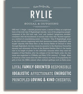 Rylie | Name Art Print – Name Stories