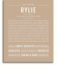 Rylie | Name Art Print – Name Stories