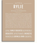 Rylie | Name Art Print – Name Stories