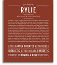 Rylie | Name Art Print – Name Stories
