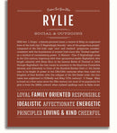 Rylie | Name Art Print – Name Stories