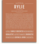 Rylie | Name Art Print – Name Stories