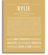 Rylie | Name Art Print – Name Stories