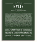 Rylie | Name Art Print – Name Stories