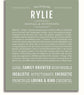 Rylie | Name Art Print – Name Stories
