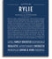 Rylie | Name Art Print – Name Stories