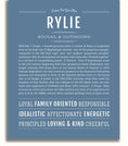 Rylie | Name Art Print – Name Stories