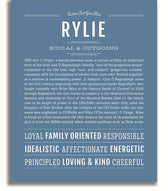 Rylie | Name Art Print – Name Stories
