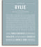 Rylie | Name Art Print – Name Stories