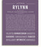 Rylynn | Name Art Print – Name Stories