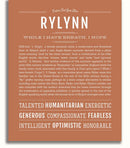 Rylynn | Name Art Print - Personalized Custom Gifts – Name Stories