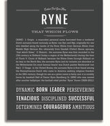 Ryne | Name Art Print – Name Stories