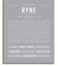 Ryne | Name Art Print – Name Stories