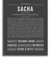 Sacha | Name Art Print – Name Stories