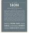 Sacha | Name Art Print – Name Stories