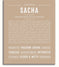 Sacha | Name Art Print – Name Stories