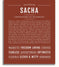 Sacha | Name Art Print – Name Stories