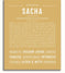 Sacha | Name Art Print – Name Stories