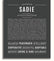 Sadie | Name Art Print - Personalized Custom Gifts – Name Stories