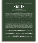 Sadie | Name Art Print - Personalized Custom Gifts – Name Stories