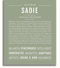 Sadie | Name Art Print - Personalized Custom Gifts – Name Stories