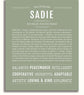 Sadie | Name Art Print - Personalized Custom Gifts – Name Stories
