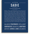 Sadie | Name Art Print - Personalized Custom Gifts – Name Stories