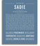 Sadie | Name Art Print - Personalized Custom Gifts – Name Stories