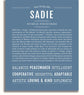 Sadie | Name Art Print - Personalized Custom Gifts – Name Stories