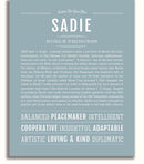 Sadie | Name Art Print - Personalized Custom Gifts – Name Stories