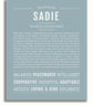 Sadie | Name Art Print - Personalized Custom Gifts – Name Stories